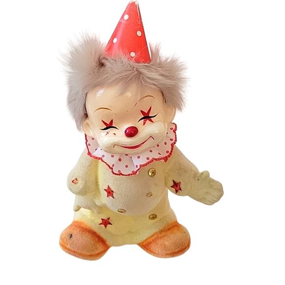 Joseph Originals | Art | Vintage Joseph Originals Clown Bank Flocked ...